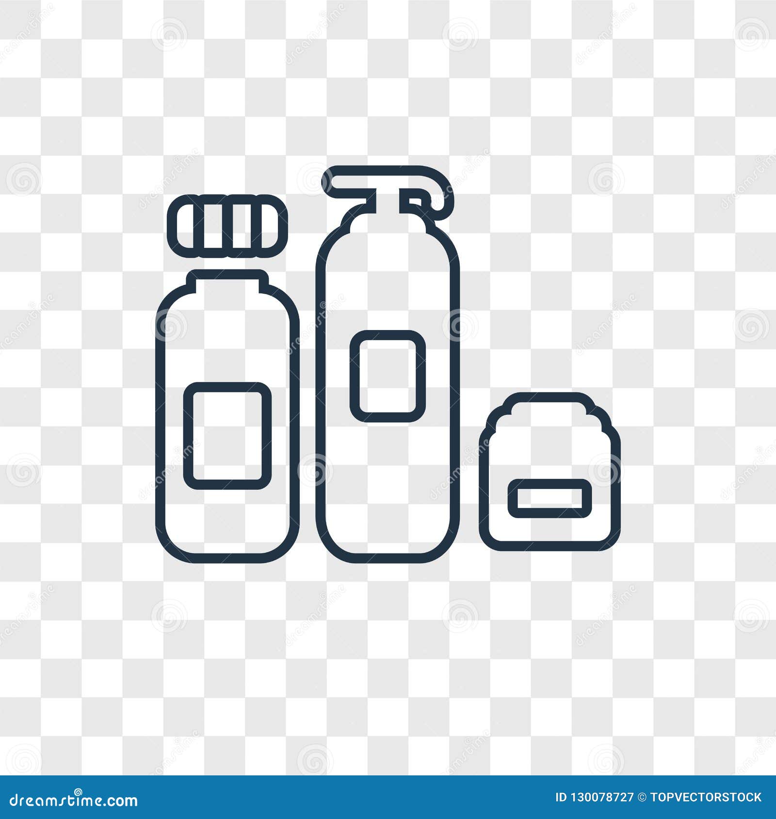 Cream Concept Vector Linear Icon Isolated on Transparent Background ...