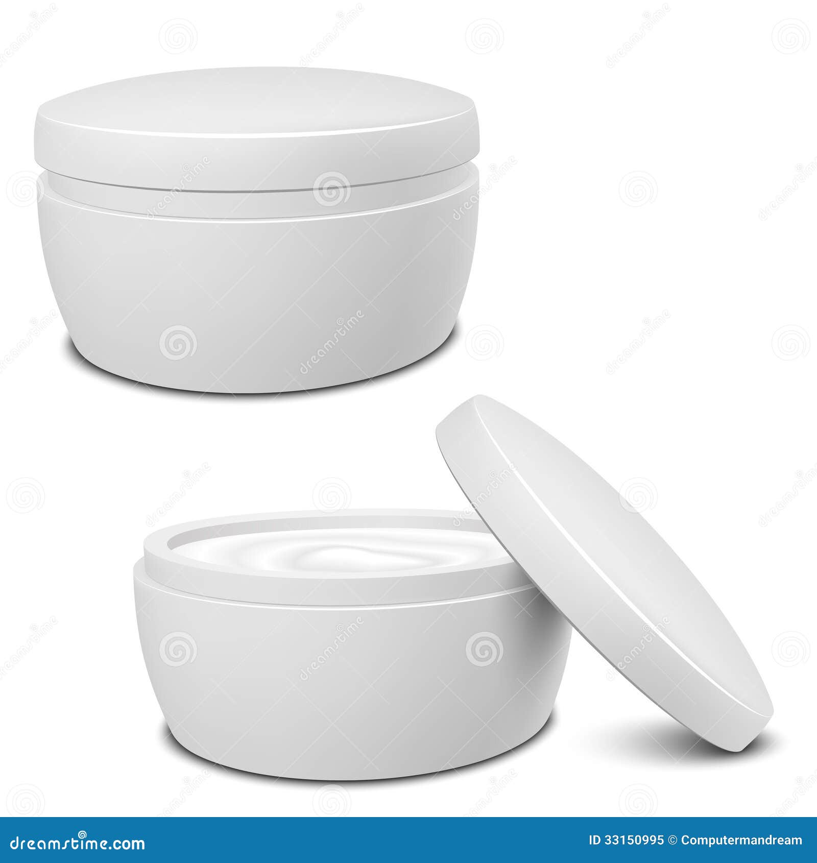 Cream Container stock vector. Illustration of elegant - 33150995