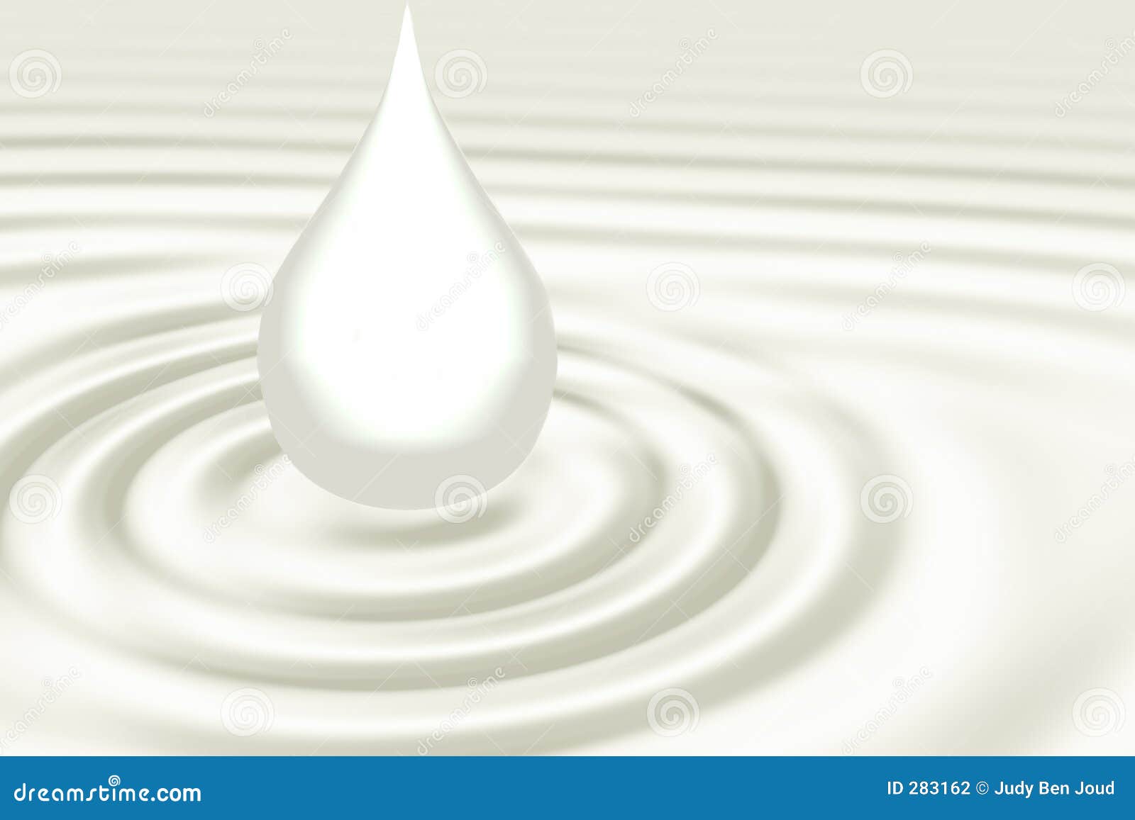 Cream with a drop stock illustration. Illustration of creamy - 283162