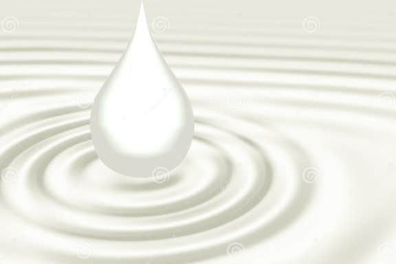 Cream with a drop stock illustration. Illustration of creamy - 283162