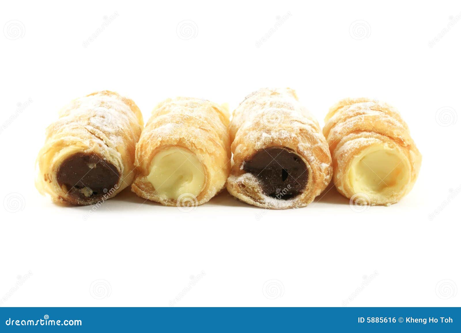 Cream Filled Cone Pastry stock photo. Image of dessert - 5885616