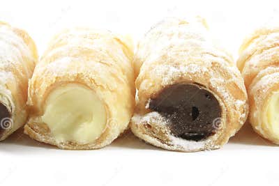 Cream Filled Cone Pastry stock image. Image of foods, custard - 6028933