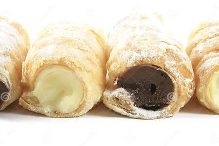 Cream Filled Cone Pastry stock image. Image of foods, custard - 6028933