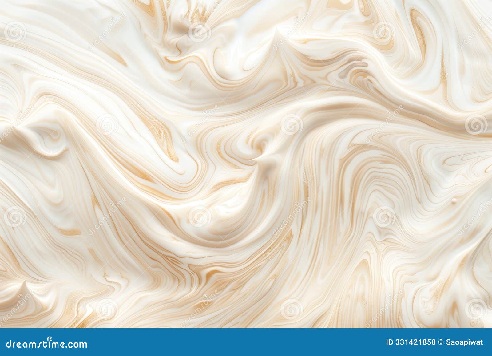 Cream and Gold Abstract Marble Swirl Texture with Smooth, Flowing ...