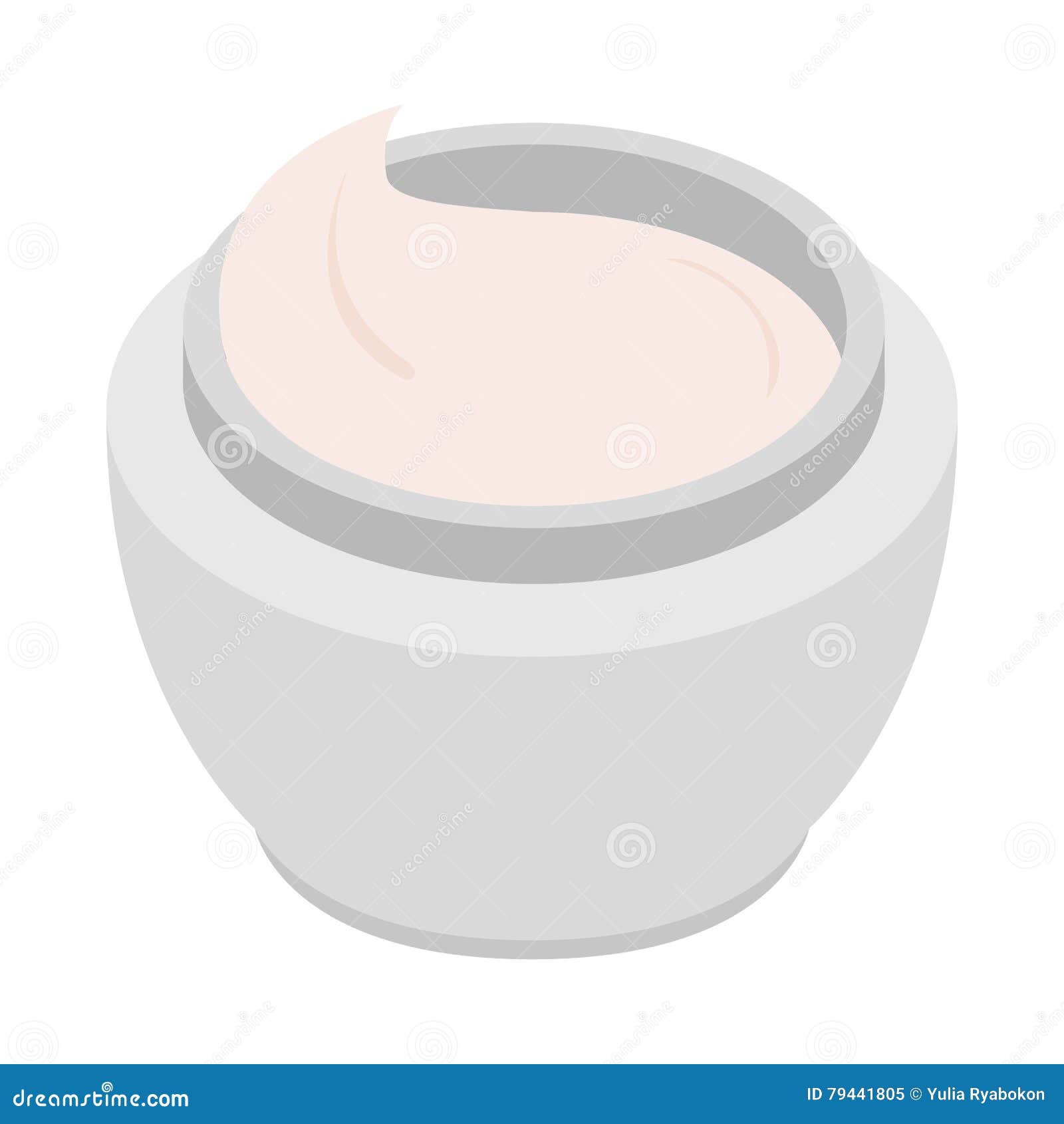 Cream Icon, Isometric 3d Style Stock Vector - Illustration of natural ...