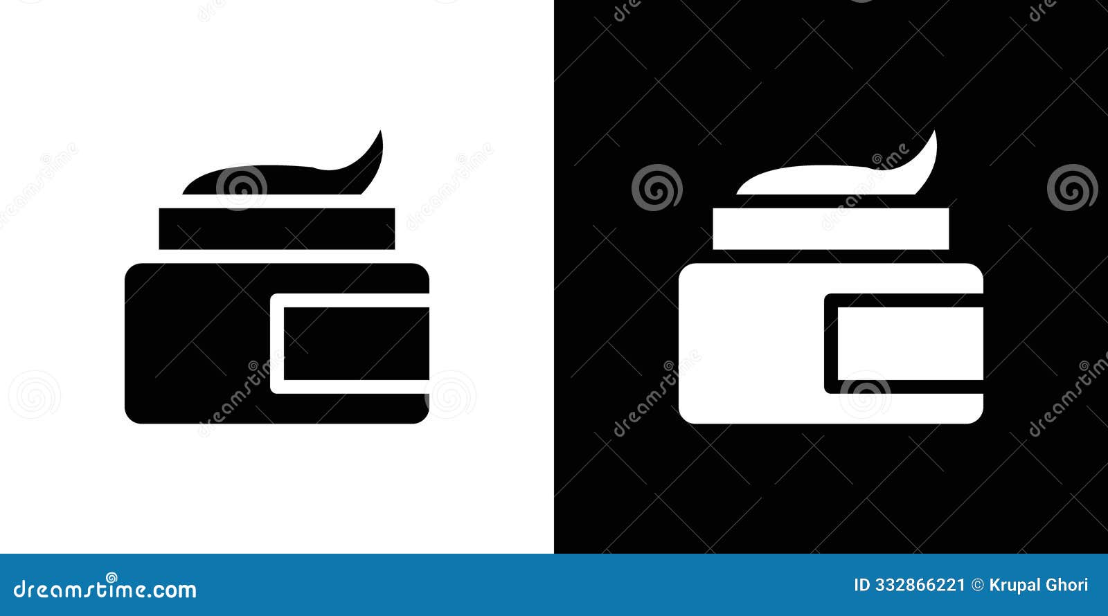 Cream Jar Icon Logo Set Vector Stock Vector - Illustration of care ...