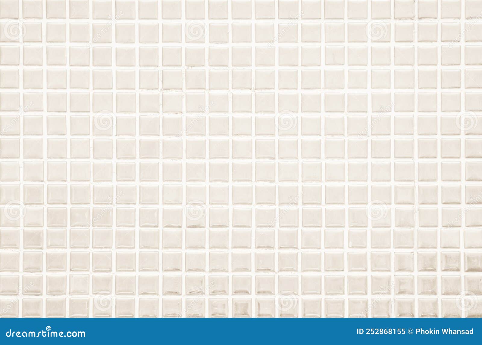 Cream Light Ceramic Wall and Floor Tiles Mosaic Background in Bathroom ...