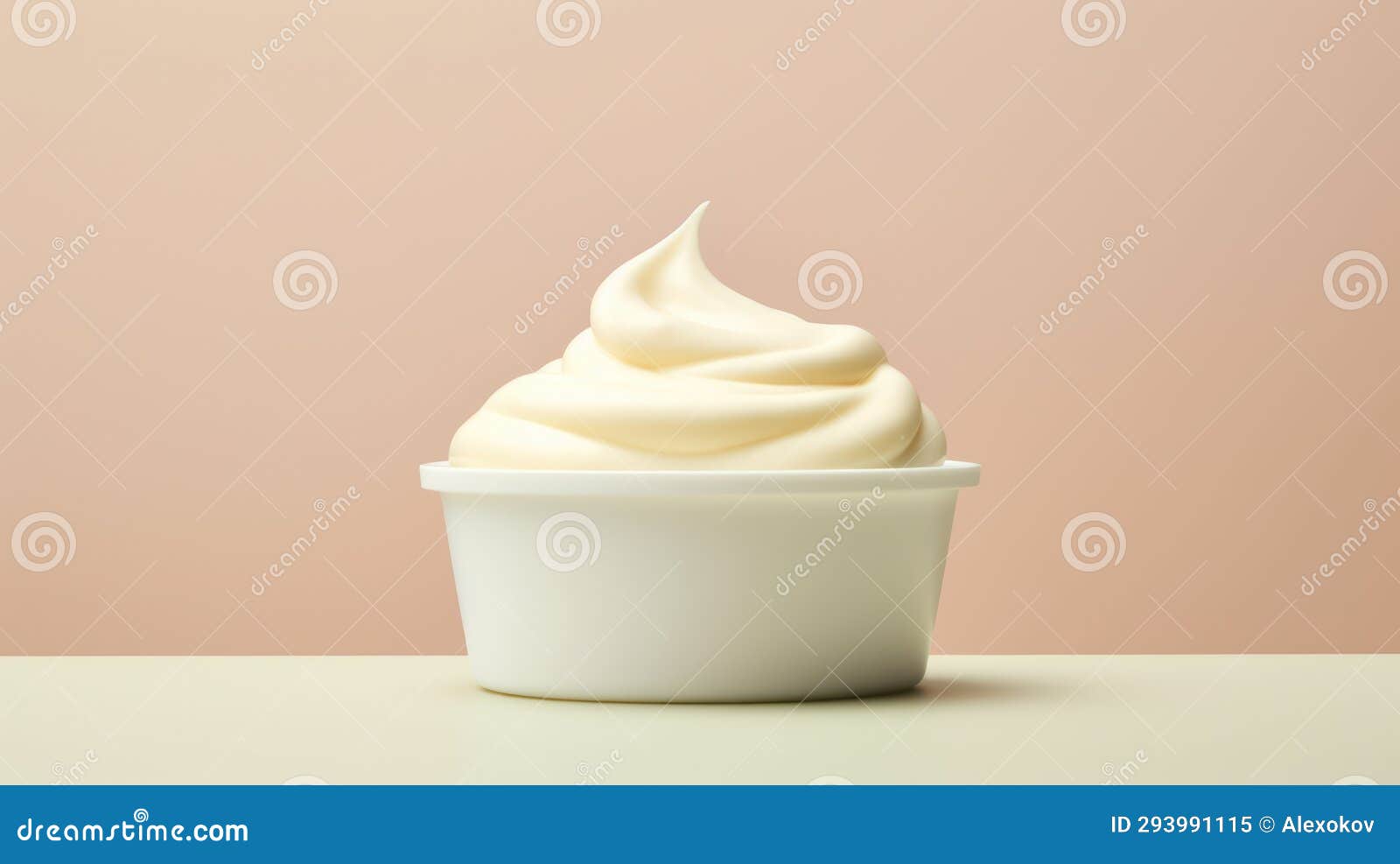 Cream Minimalistic Superb Clean Image AI Generated Stock Illustration ...