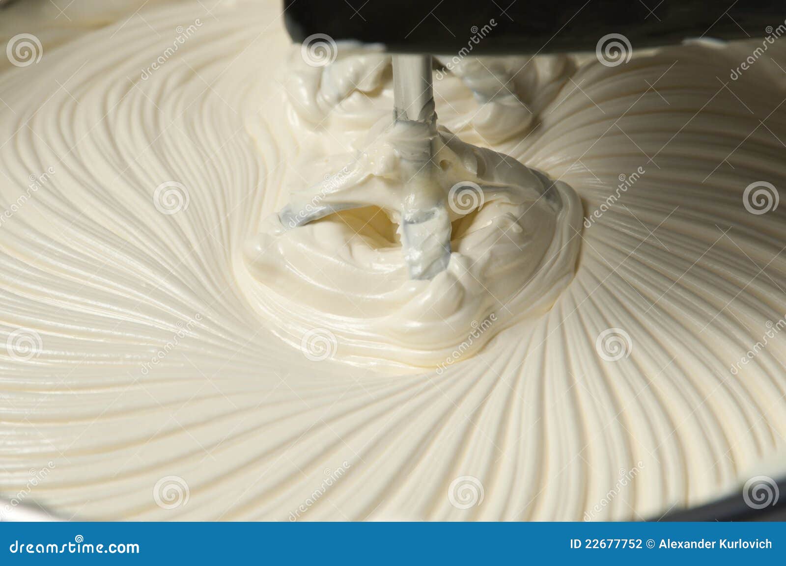 Cream on a mixer stock photo. Image of food, home, milk - 22677752