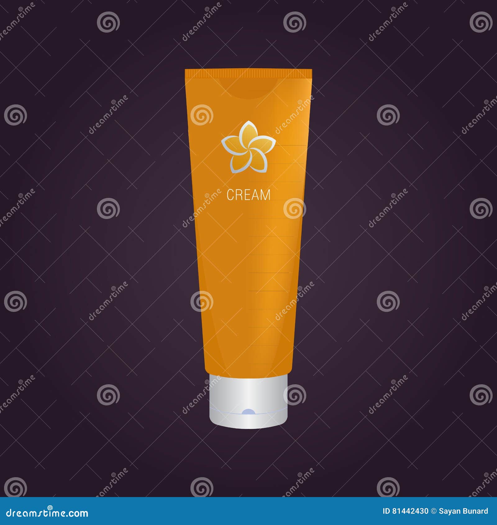 Cream Packaging Vector Design Stock Vector - Illustration of vector ...