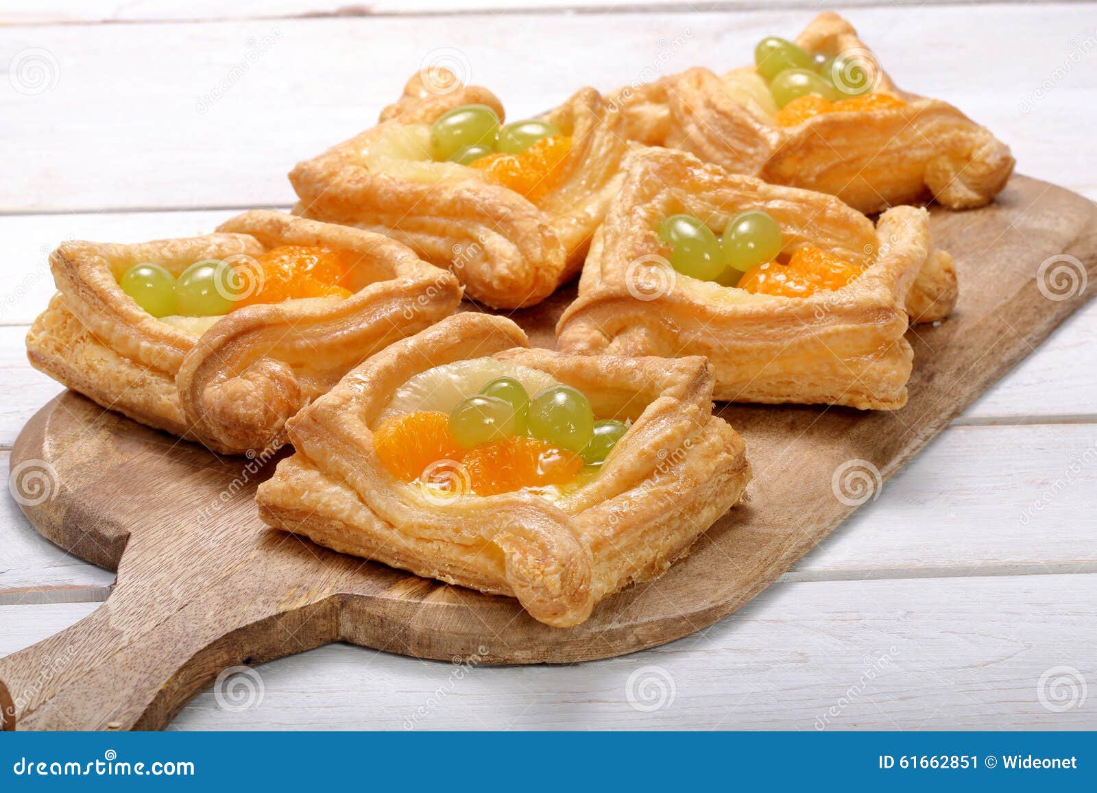 Cream Puff Pastry with Fruit Stock Image - Image of oranges, summer ...