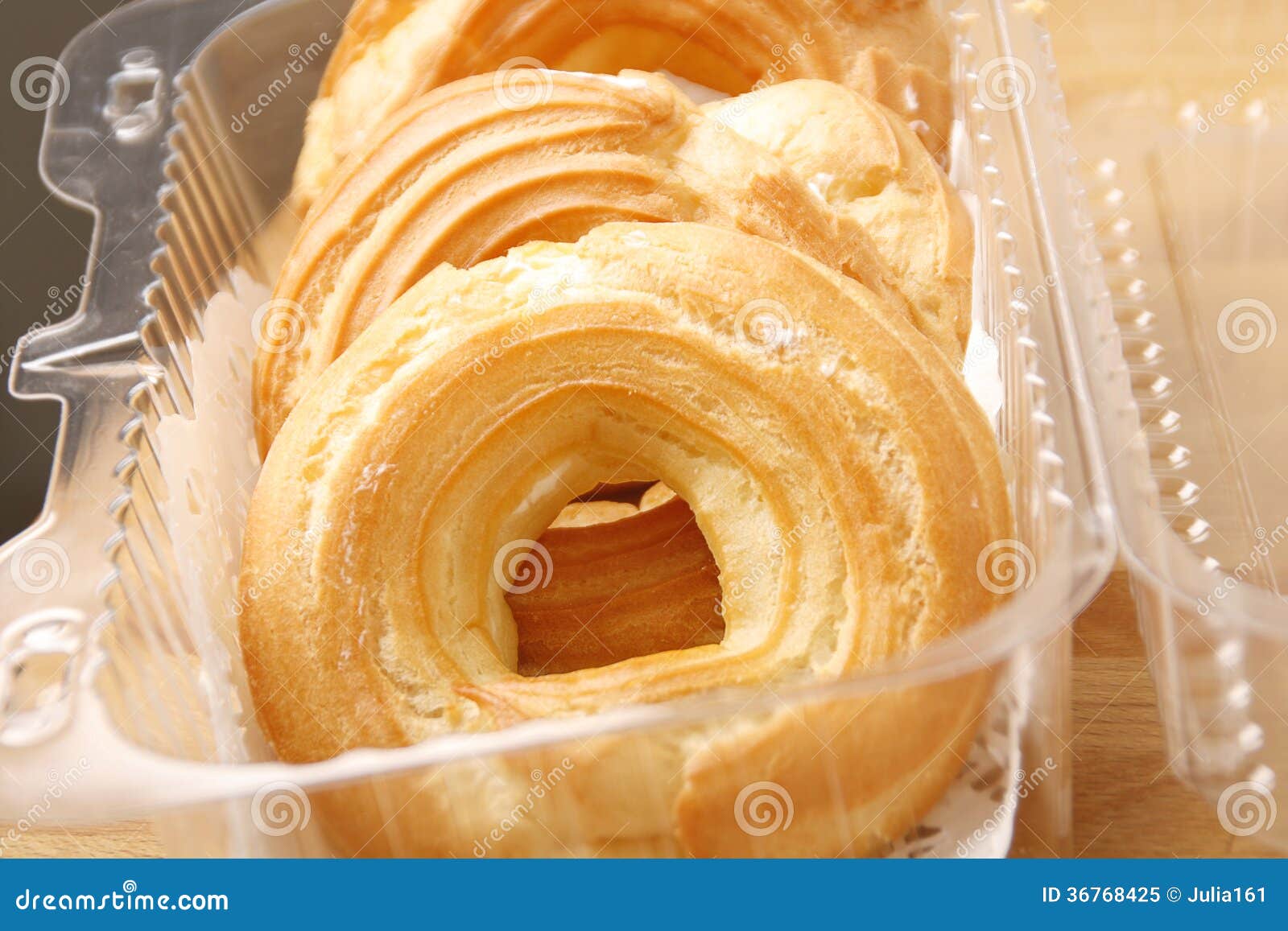 Cream ring dessert package stock image. Image of bakery - 36768425