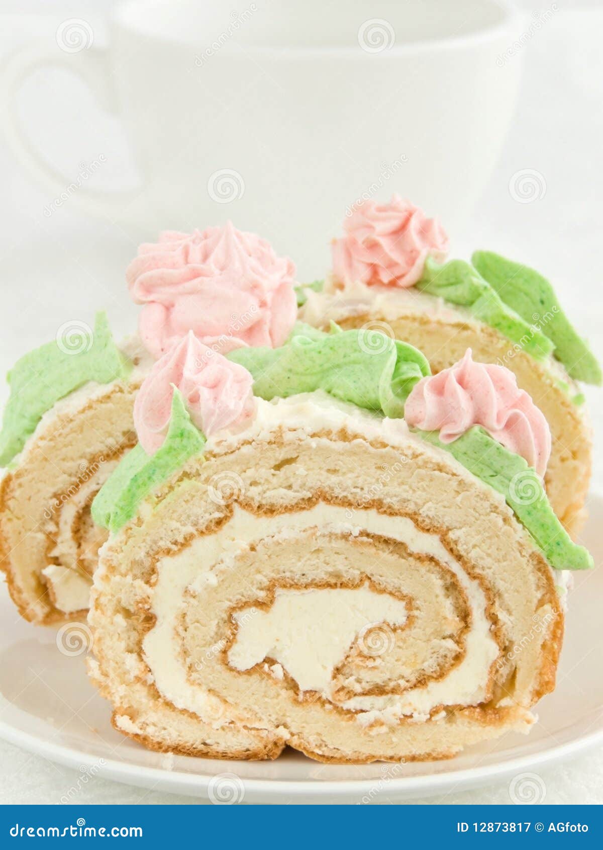 Cream roll stock image. Image of group, food, dessert - 12873817