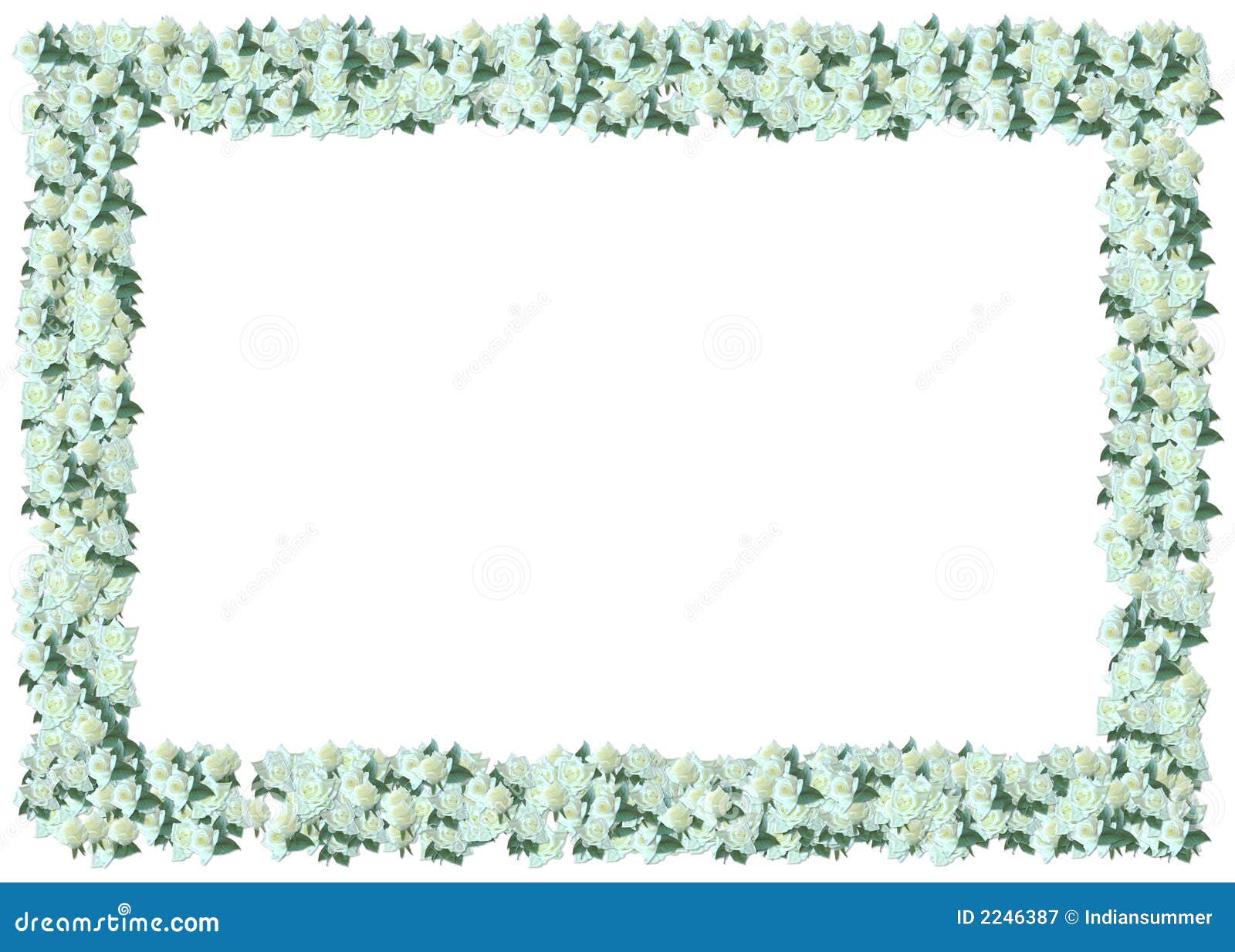 Cream roses frame stock illustration. Illustration of object - 2246387