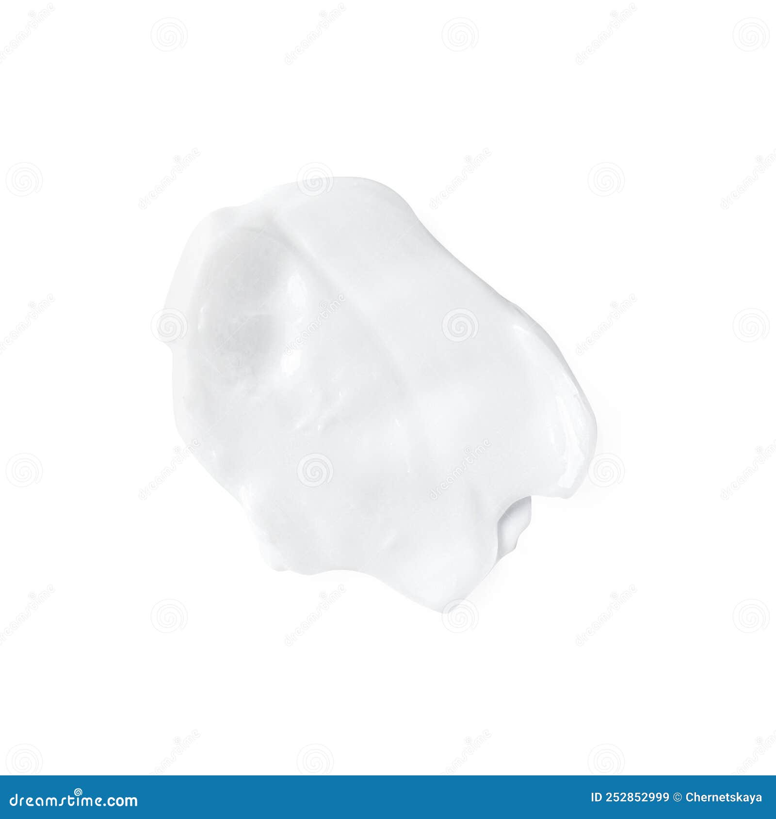 Cream Sample Isolated on White, Top View Stock Image - Image of face ...