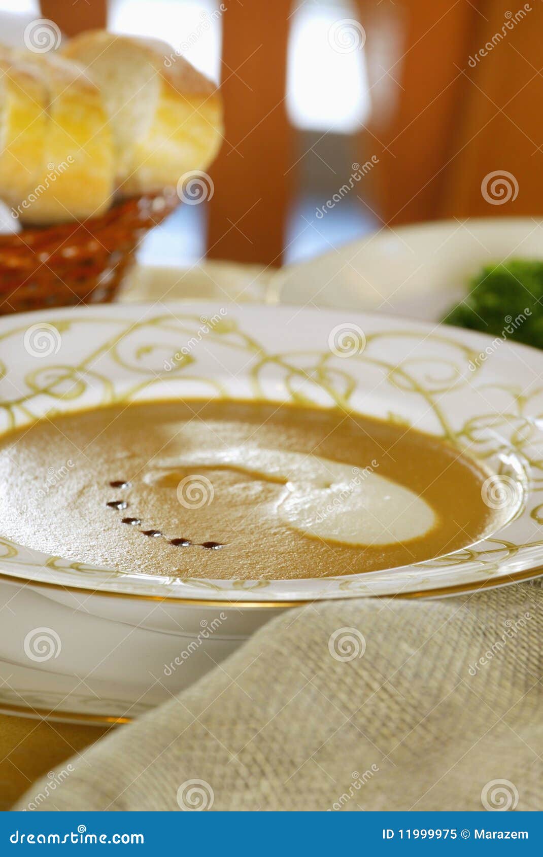 Cream soup stock image. Image of soup, portion, food - 11999975