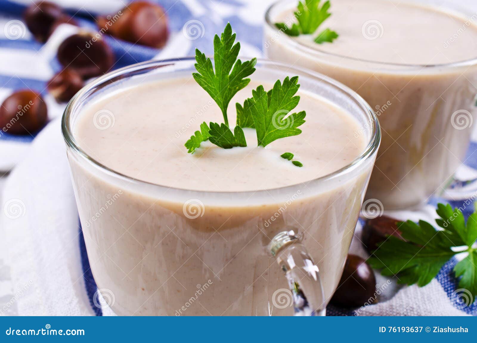 Cream Soup of Pureed Chestnuts Stock Image - Image of meal, healthy ...