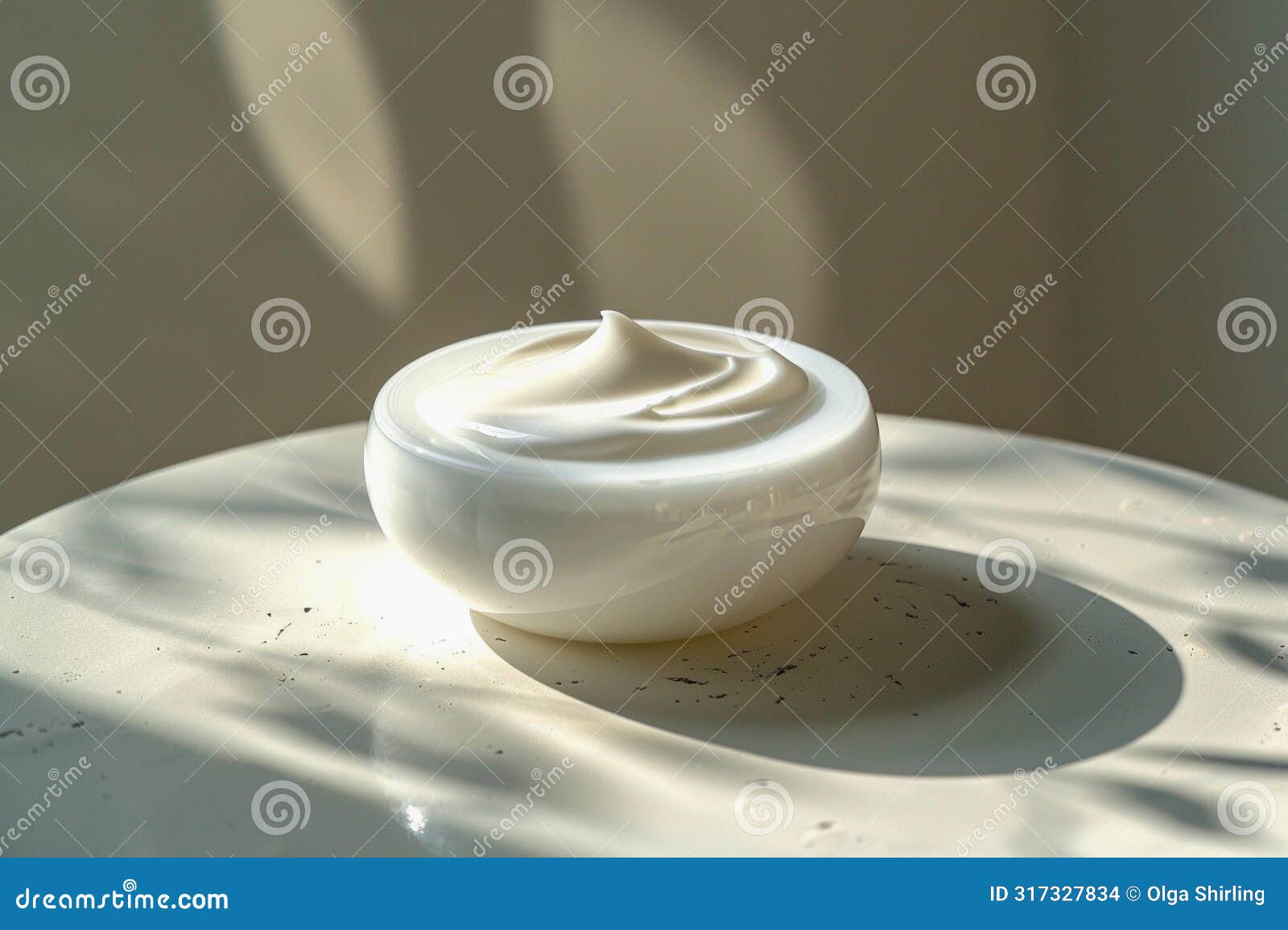 Cream Presentation for the Cream Poster Design Stock Illustration ...
