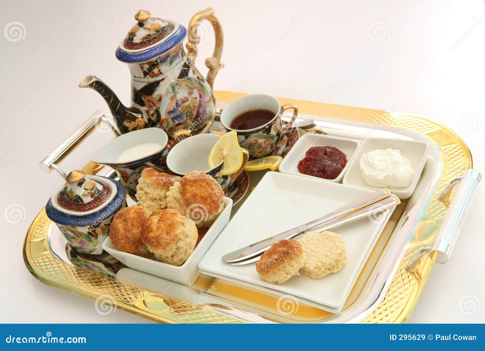 Cream tea 1 stock image. Image of treat, cooked, biscuit - 295629