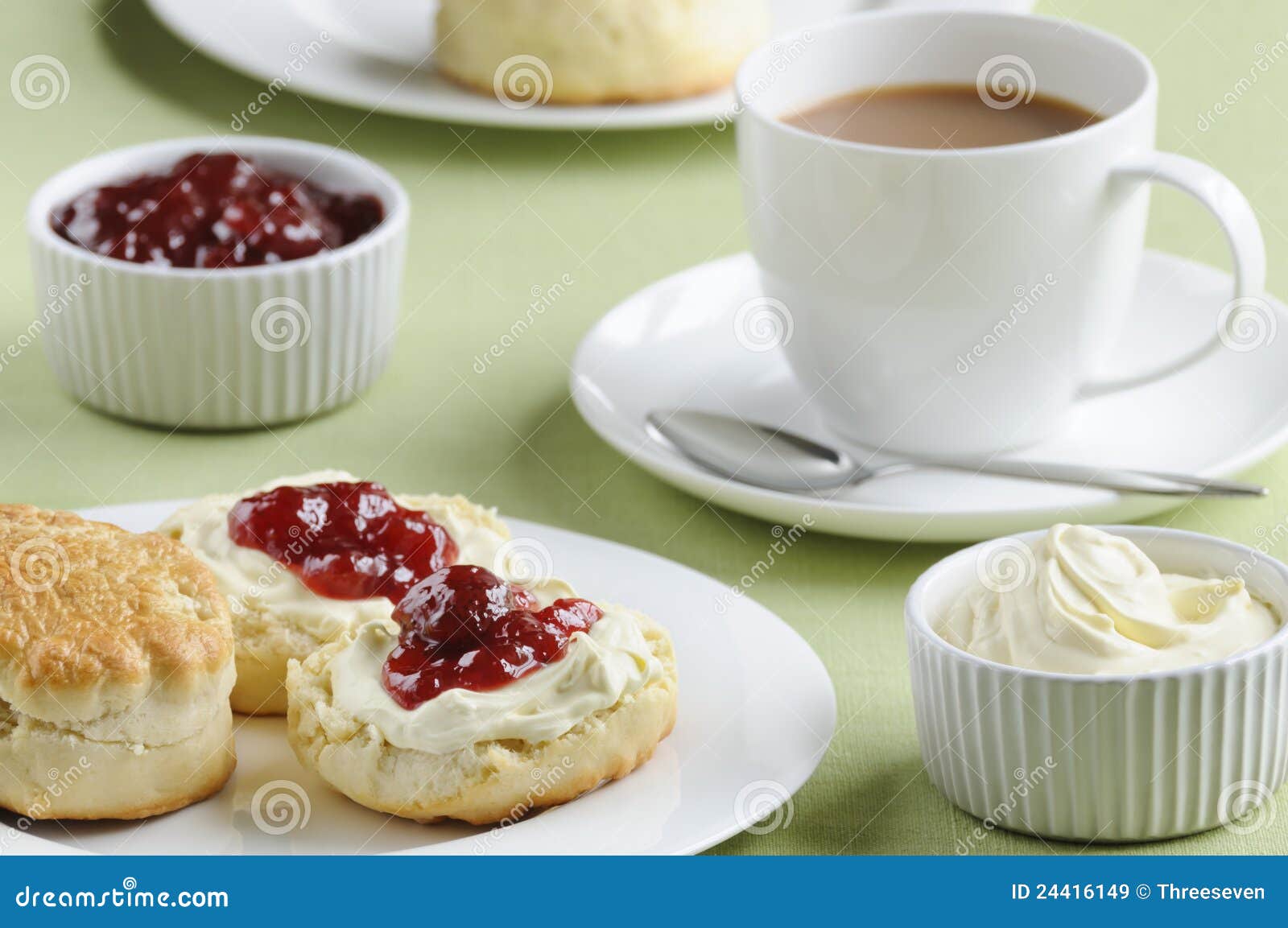 Cream tea stock image. Image of kingdom, food, devonshire - 24416149