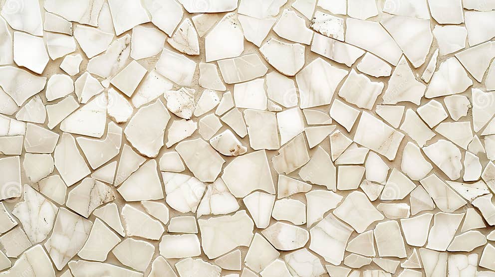 A Cream Textured Background with a Mosaic Tile Pattern. the Small, Irregular Tiles Add Visual ...