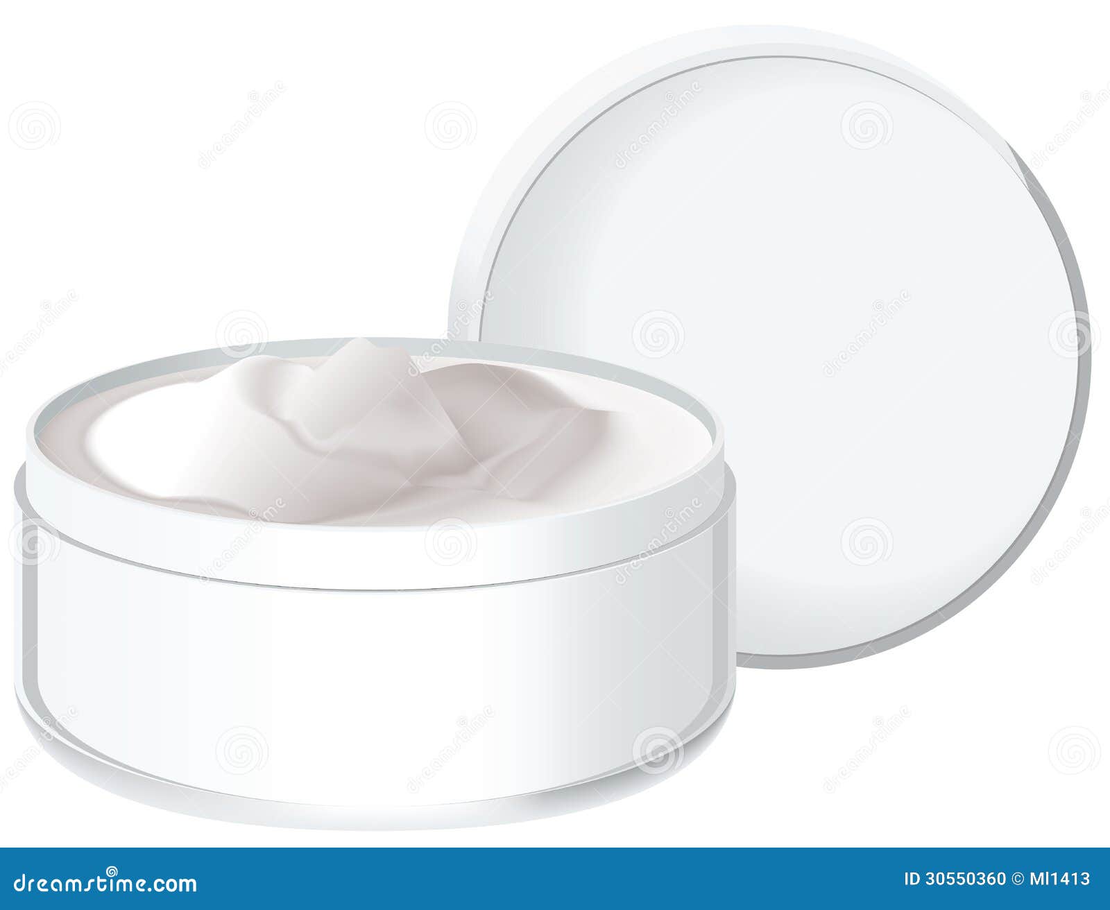 Cream stock vector. Illustration of scientific, container - 30550360