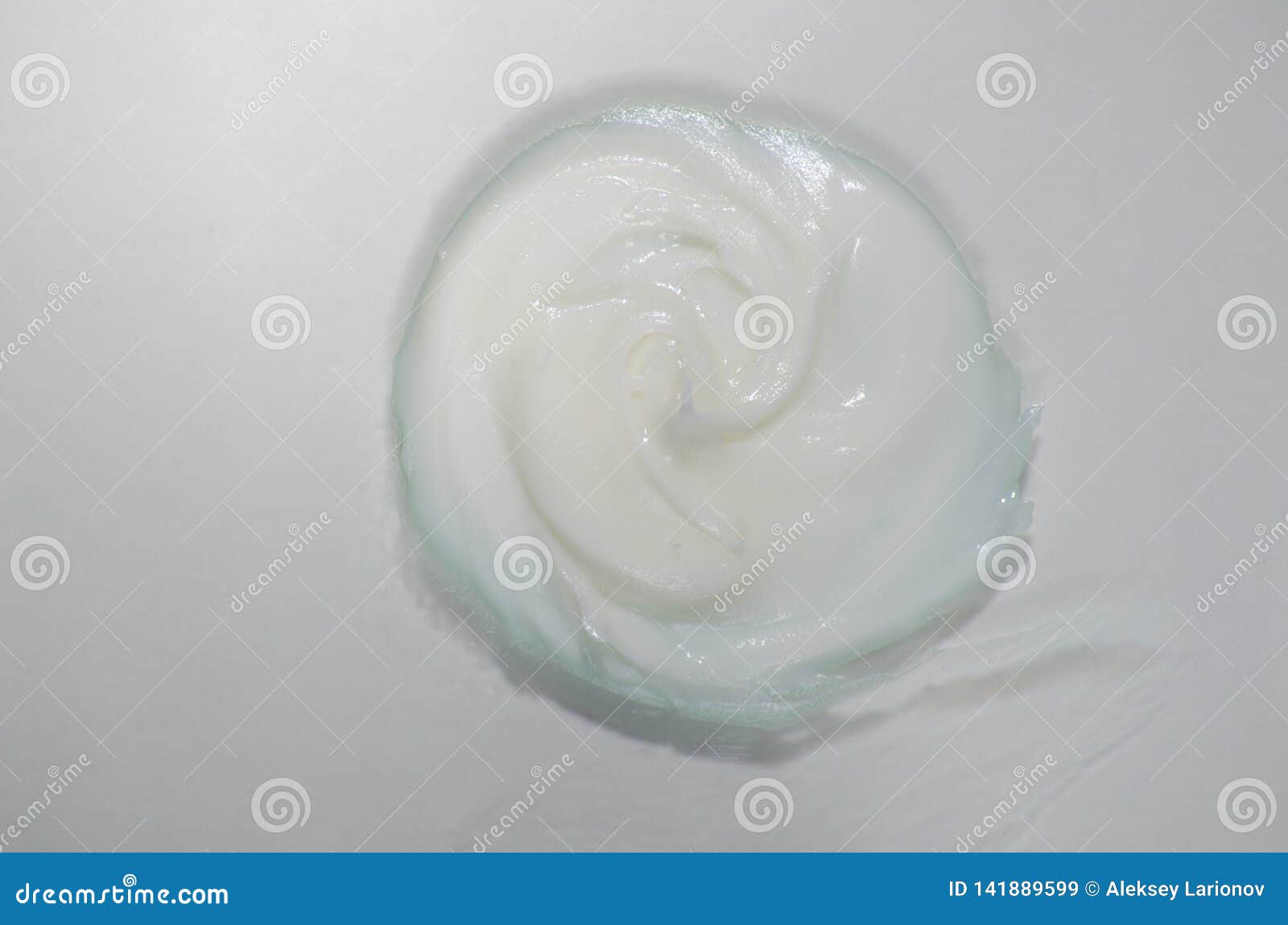 Cream on White. a Sample of Cosmetics Stock Image - Image of medicine ...
