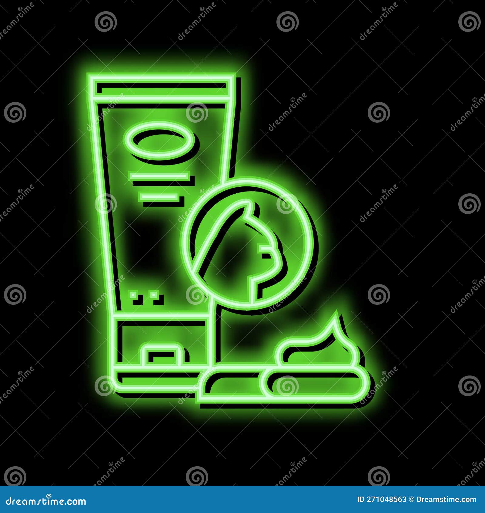 Cream for Wool Neon Glow Icon Illustration Stock Vector - Illustration ...