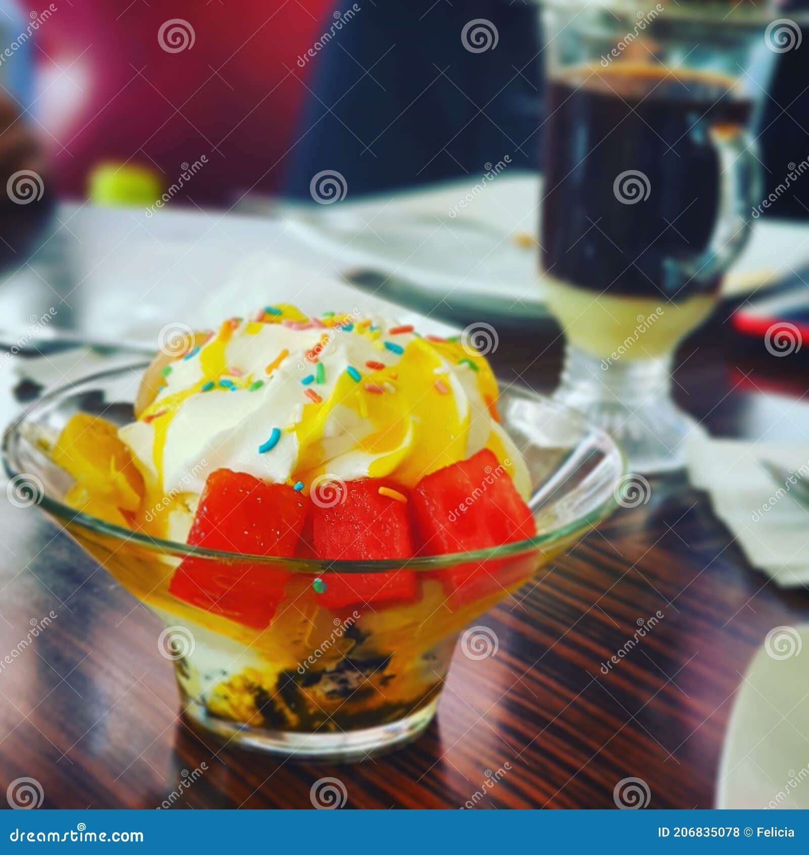 Creammy~ stock photo. Image of creammy, fruits, dessert - 206835078