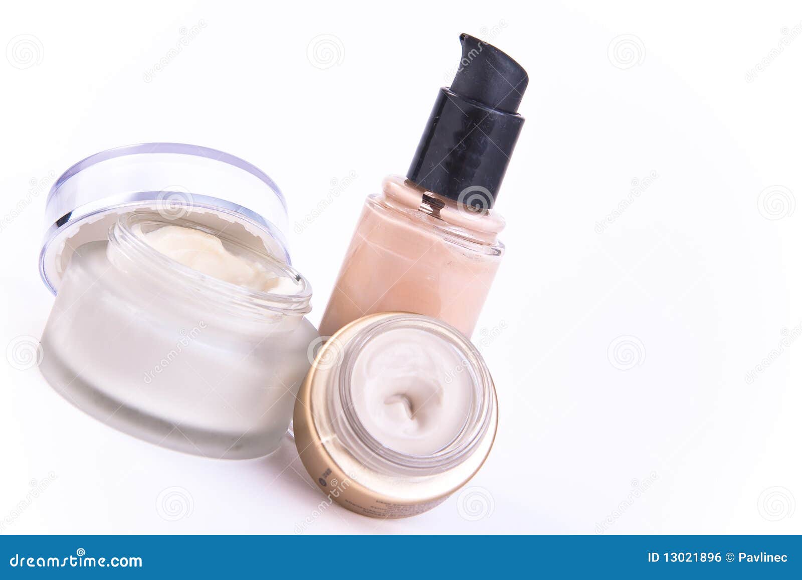 Creams and makeup stock photo. Image of cosmetic, healthy - 13021896