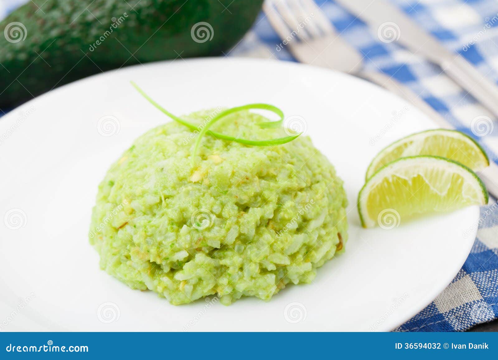Creamy avocado rice stock photo. Image of lime, vegetarian - 36594032