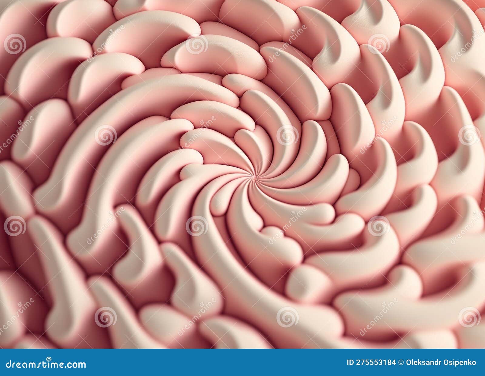 Creamy Beige Wavy Clay or Plasticine. Abstract Macro Close-Up Smooth ...