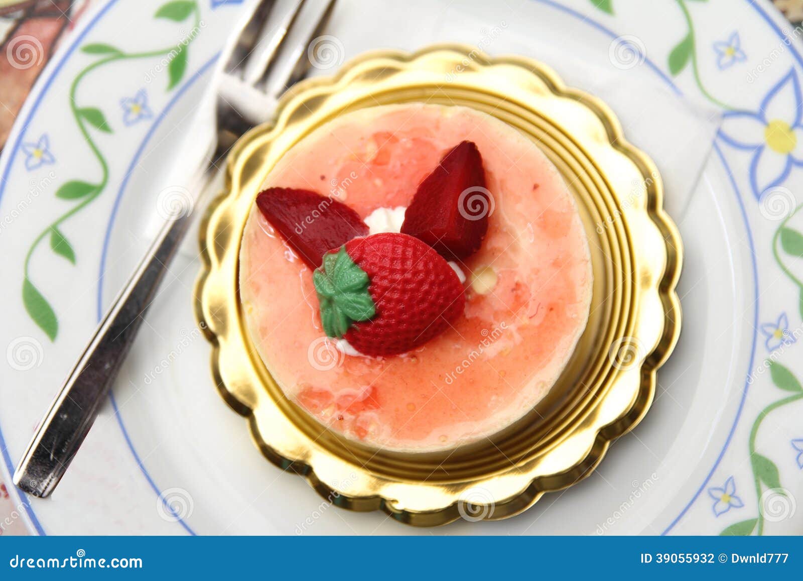 Creamy cake stock photo. Image of fork, pastry, homemade - 39055932