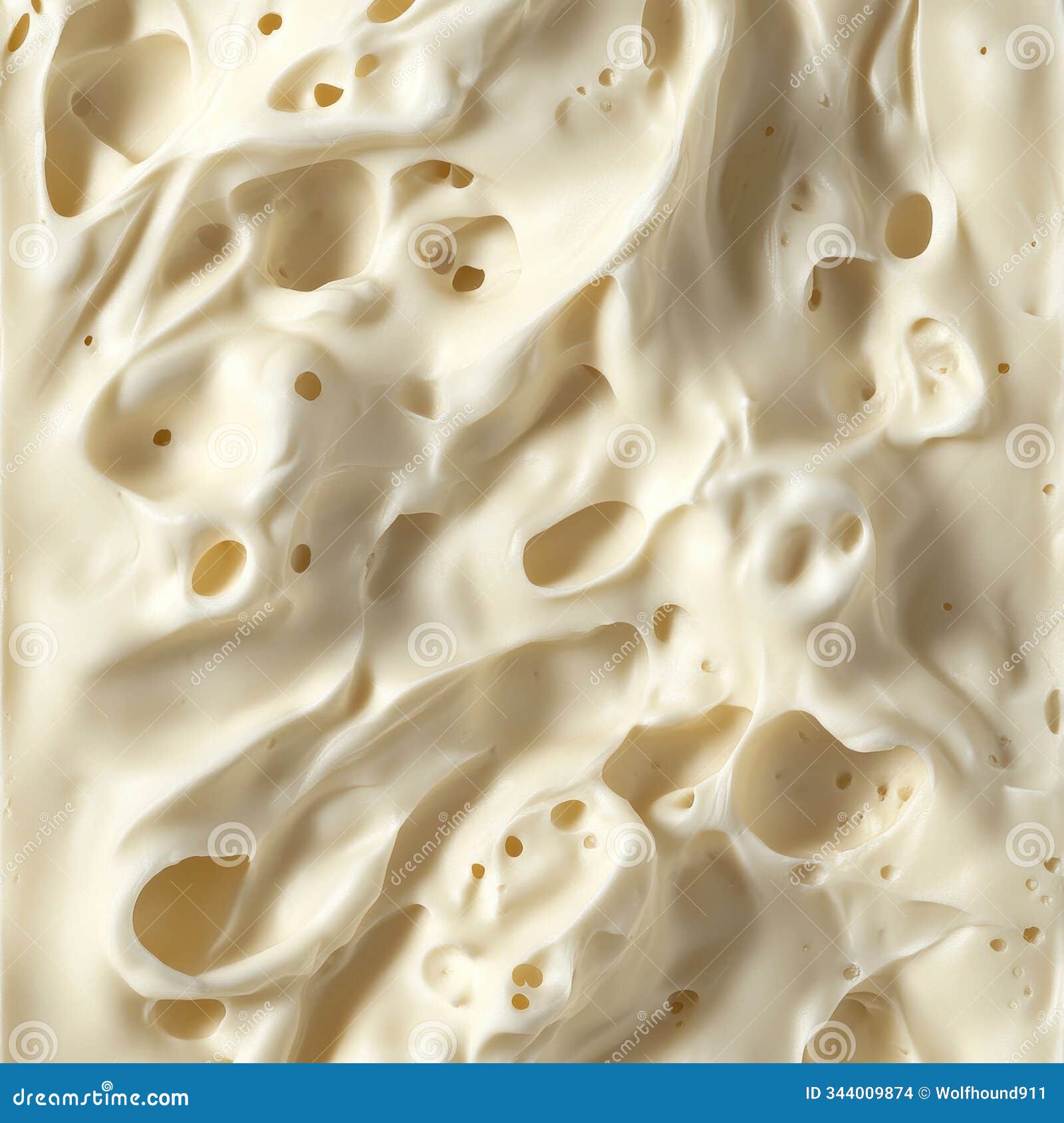 Creamy Cheese Texture Pattern, with Visible Holes and Soft, Smooth ...
