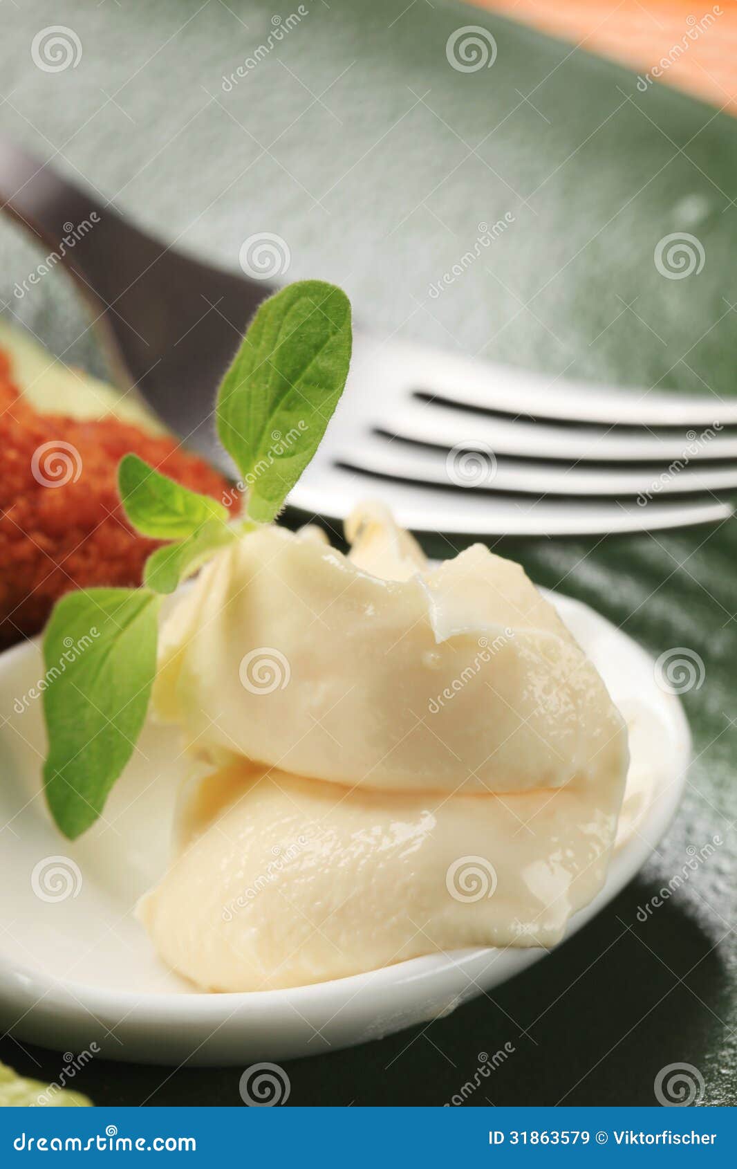 Creamy condiment stock image. Image of food, porcelain - 31863579