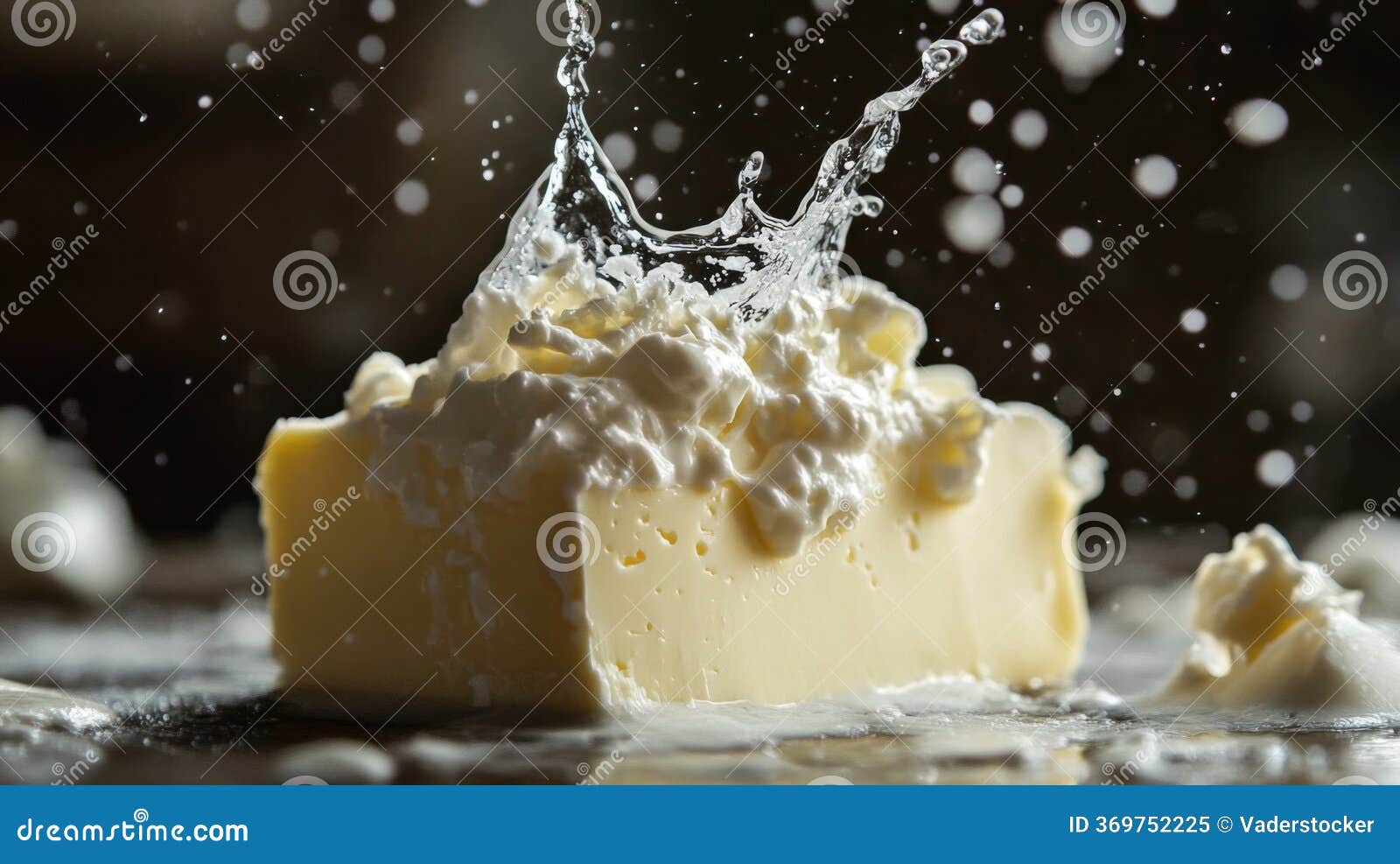 Cheese Splash With Holes On A Black Background, Generative AI ...