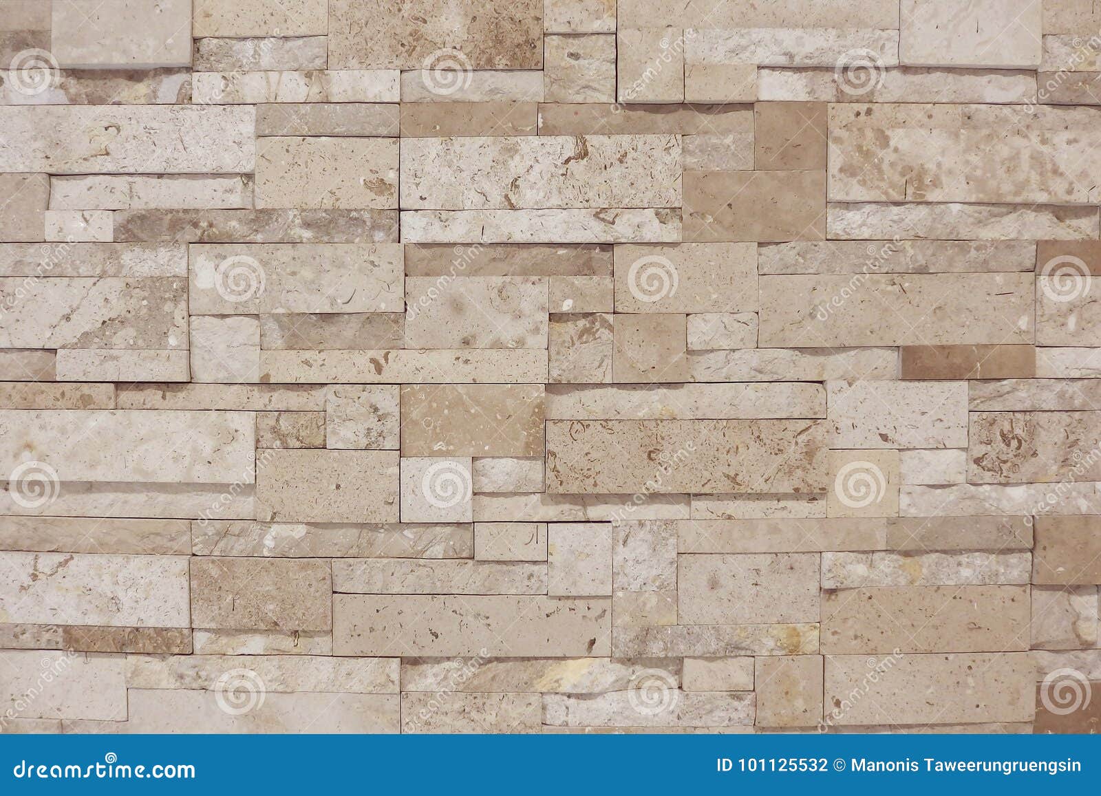 Creamy Light Brown Textured Tile Wall with Lighting from Top Stock ...