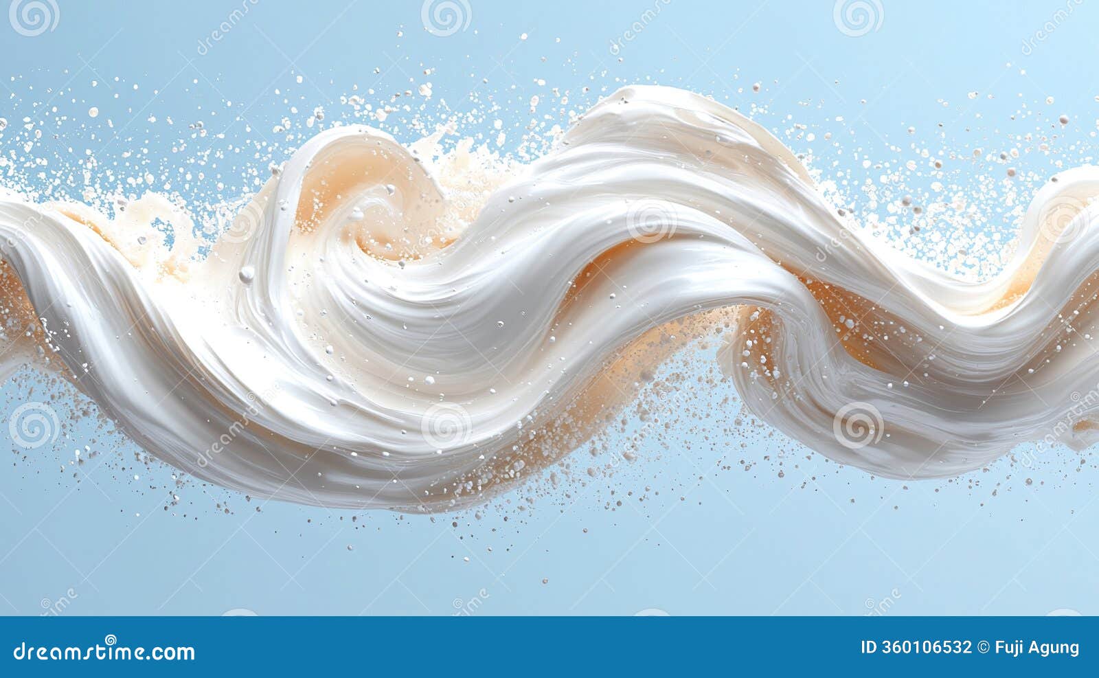 Creamy Swirl, Splash, Blue Backdrop, Food Texture, Ad Stock ...
