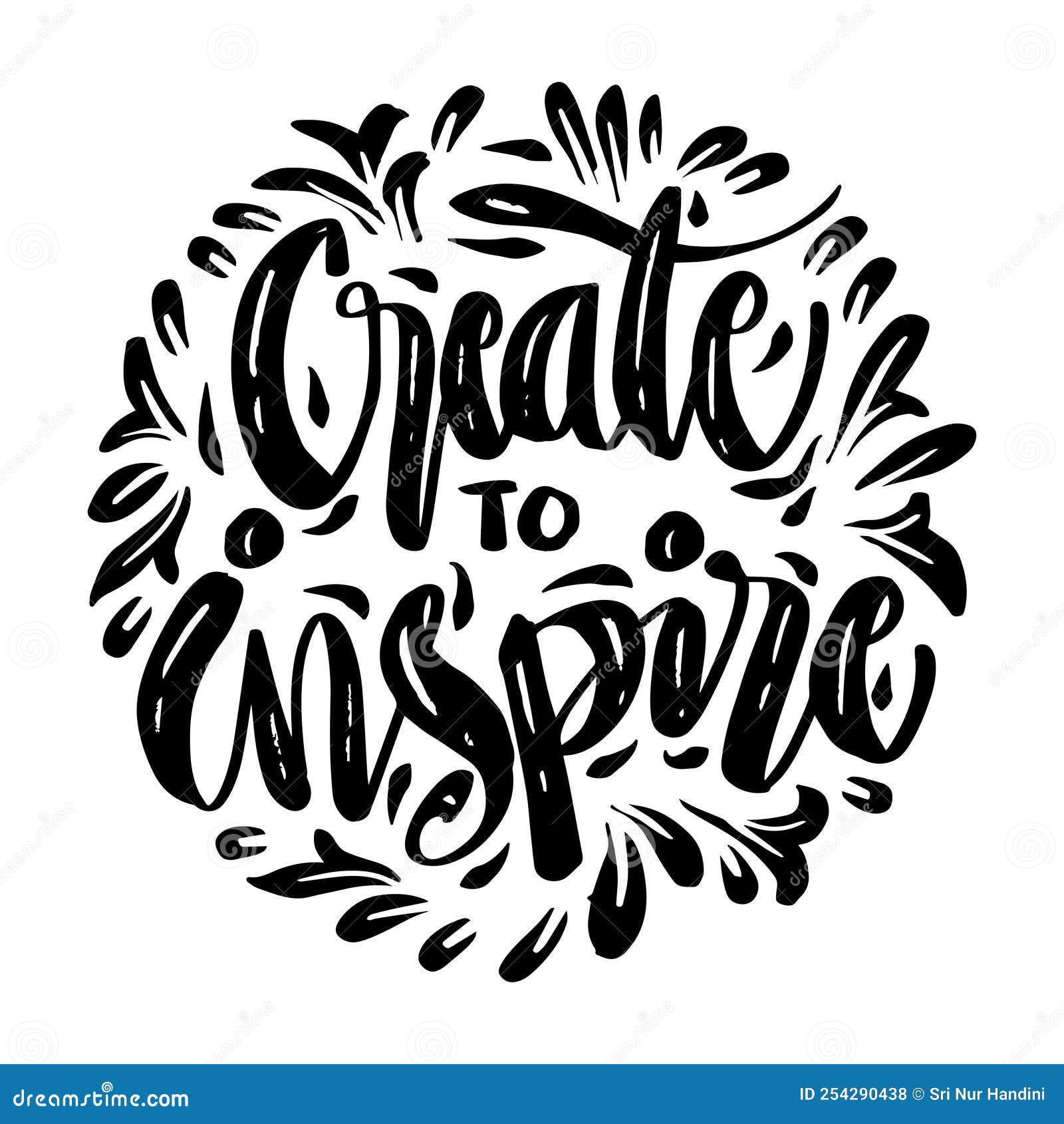 Crear Para Inspirar La Escritura a Mano. Stock de ilustración ... Crear Para Inspirar La Escritura a Mano. Stock de ilustración ...