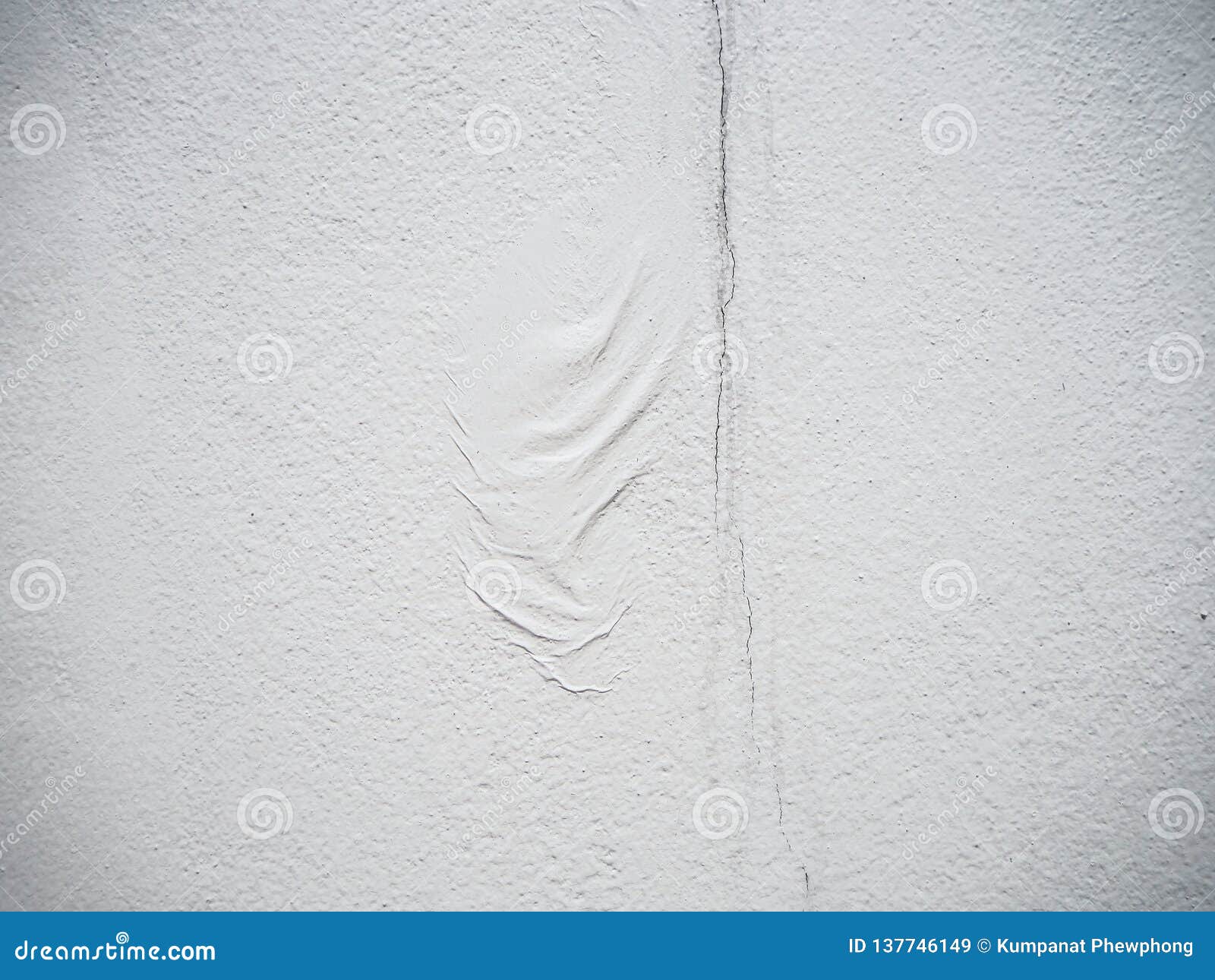 Crease and Rift Texture on White Cement Wall Background with Copy Space ...
