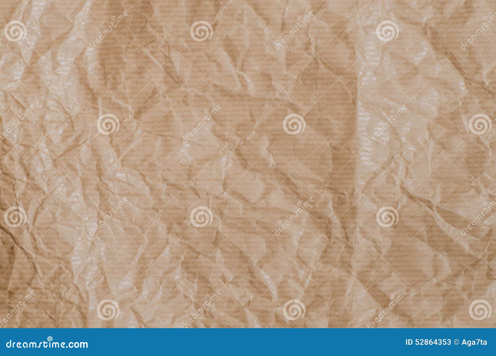 Creased Brown Paper Texture Background Stock Image - Image of rough ...