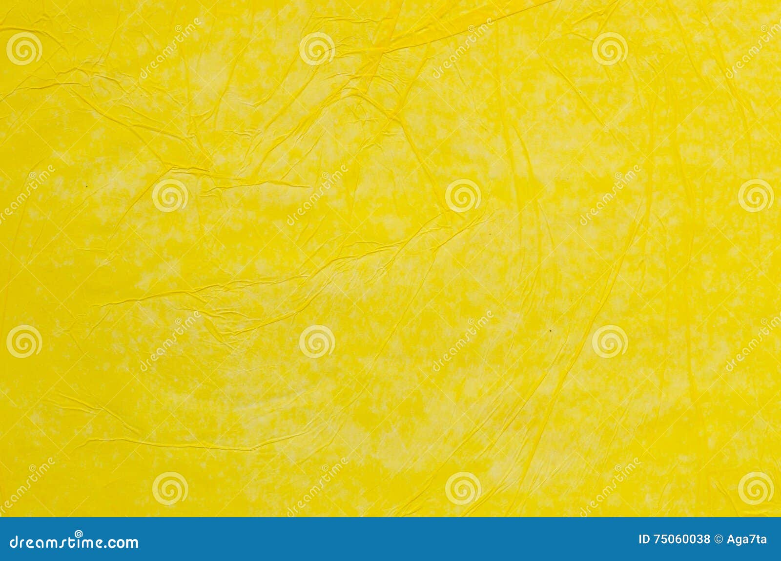 Creased Yellow Tissue Paper Background Stock Photo - Image of creased ...