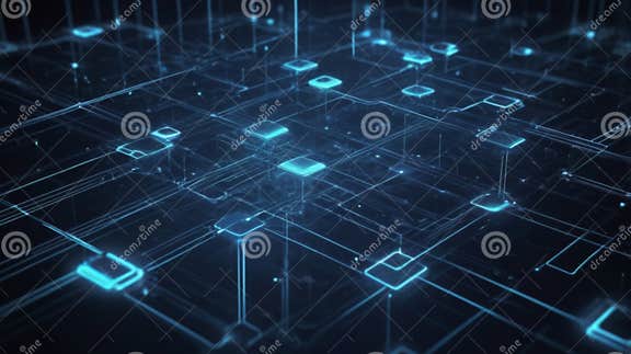 Create an Abstract Background Featuring a Network of Interconnected ...