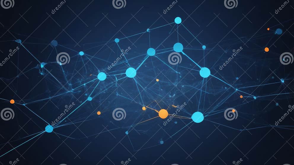 Create an Abstract Background Featuring a Network of Interconnected Digital Grids Stock ...