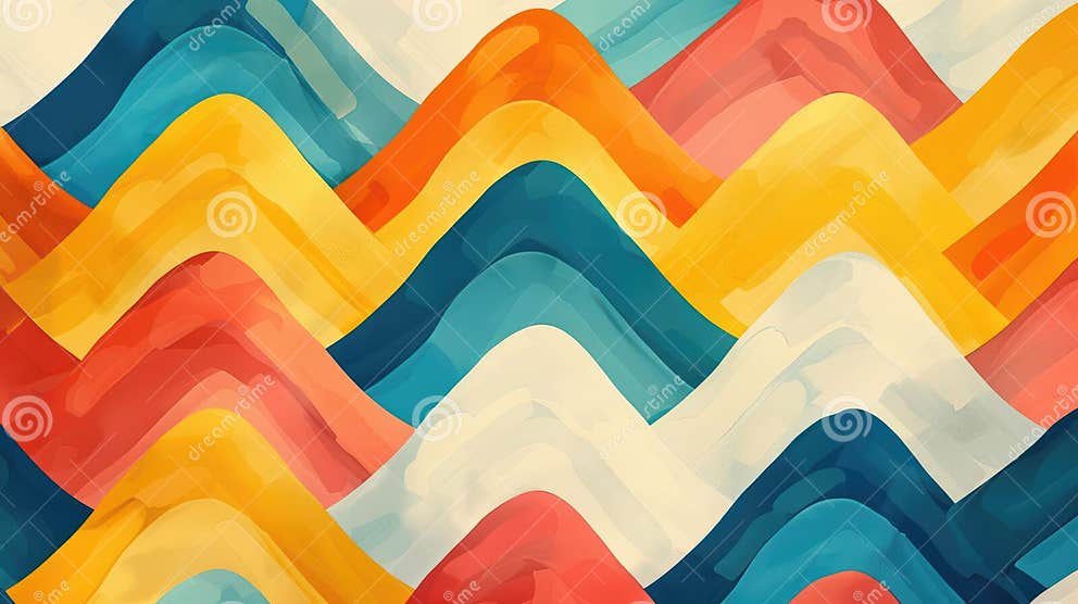 Create an Abstract Pattern with Bold, Zigzag Lines and Dynamic Shapes ...