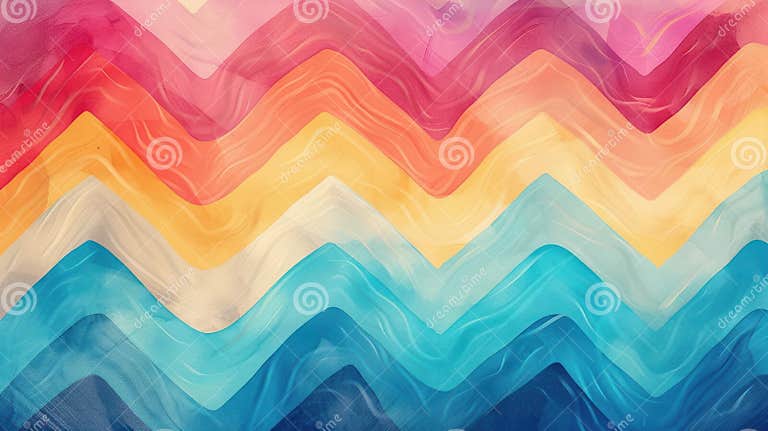 Create an Abstract Pattern with Bold, Zigzag Lines and Dynamic Shapes ...