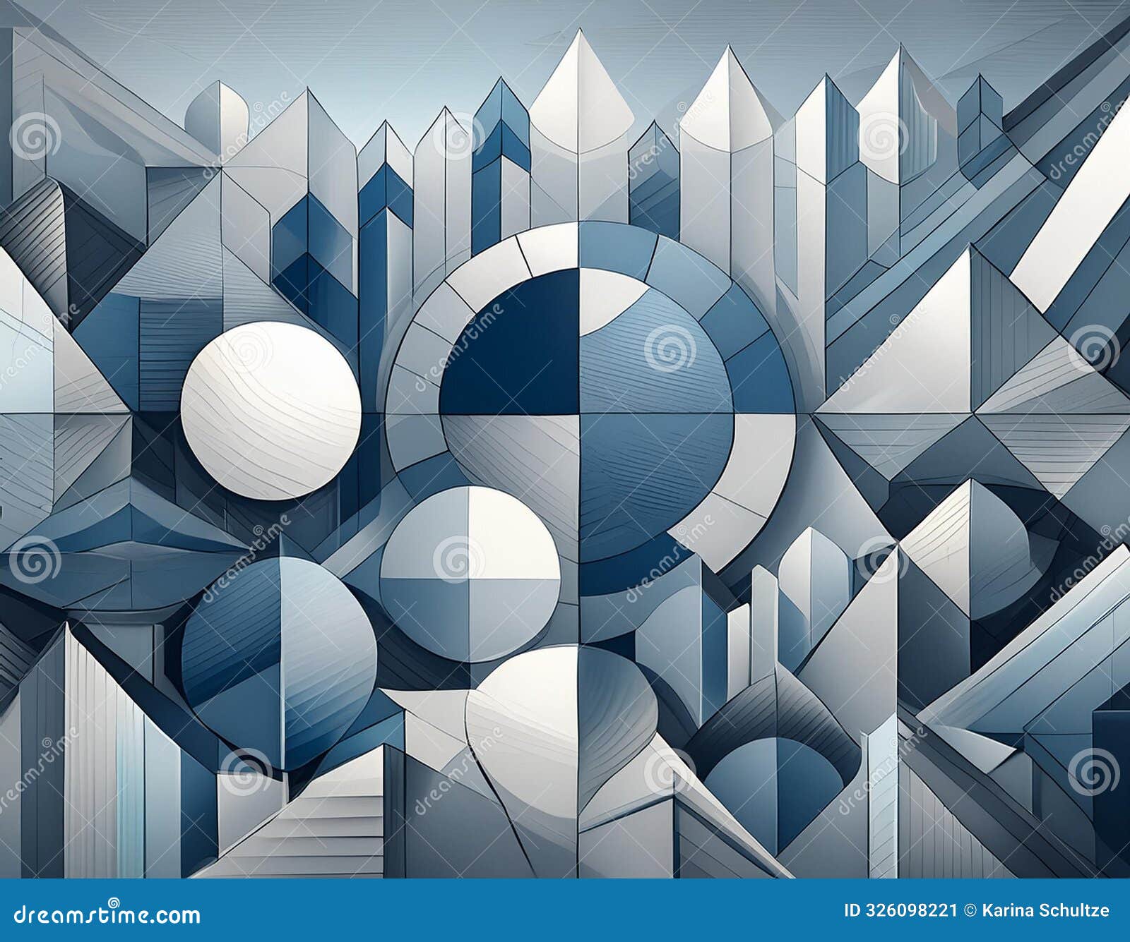 Create an Abstract Piece of Art Based on Clean, Geometric Shapes. Use ...