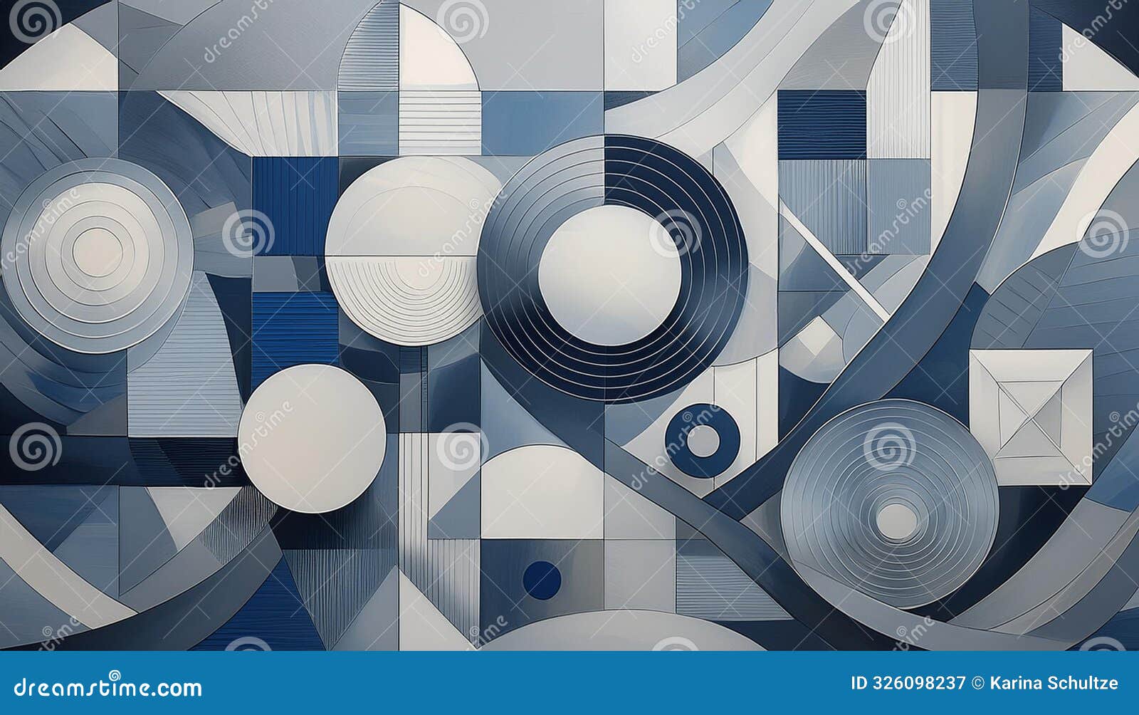 Create an Abstract Piece of Art Based on Clean, Geometric Shapes. Use ...