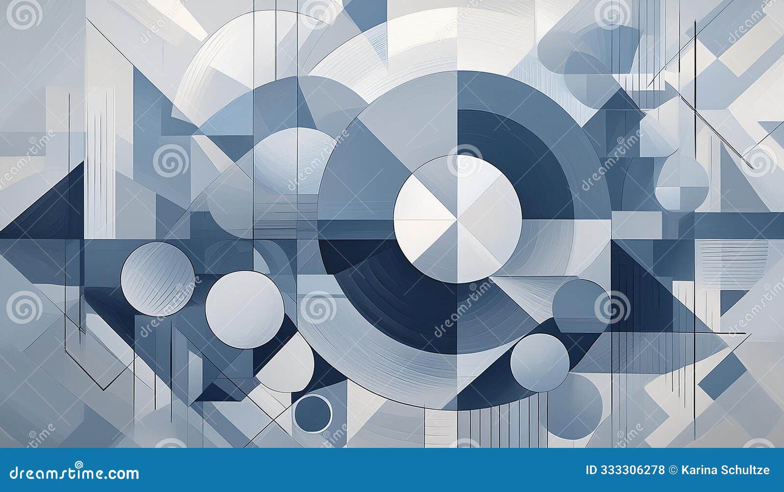 Create an Abstract Piece of Art Based on Clean, Geometric Shapes. Use ...