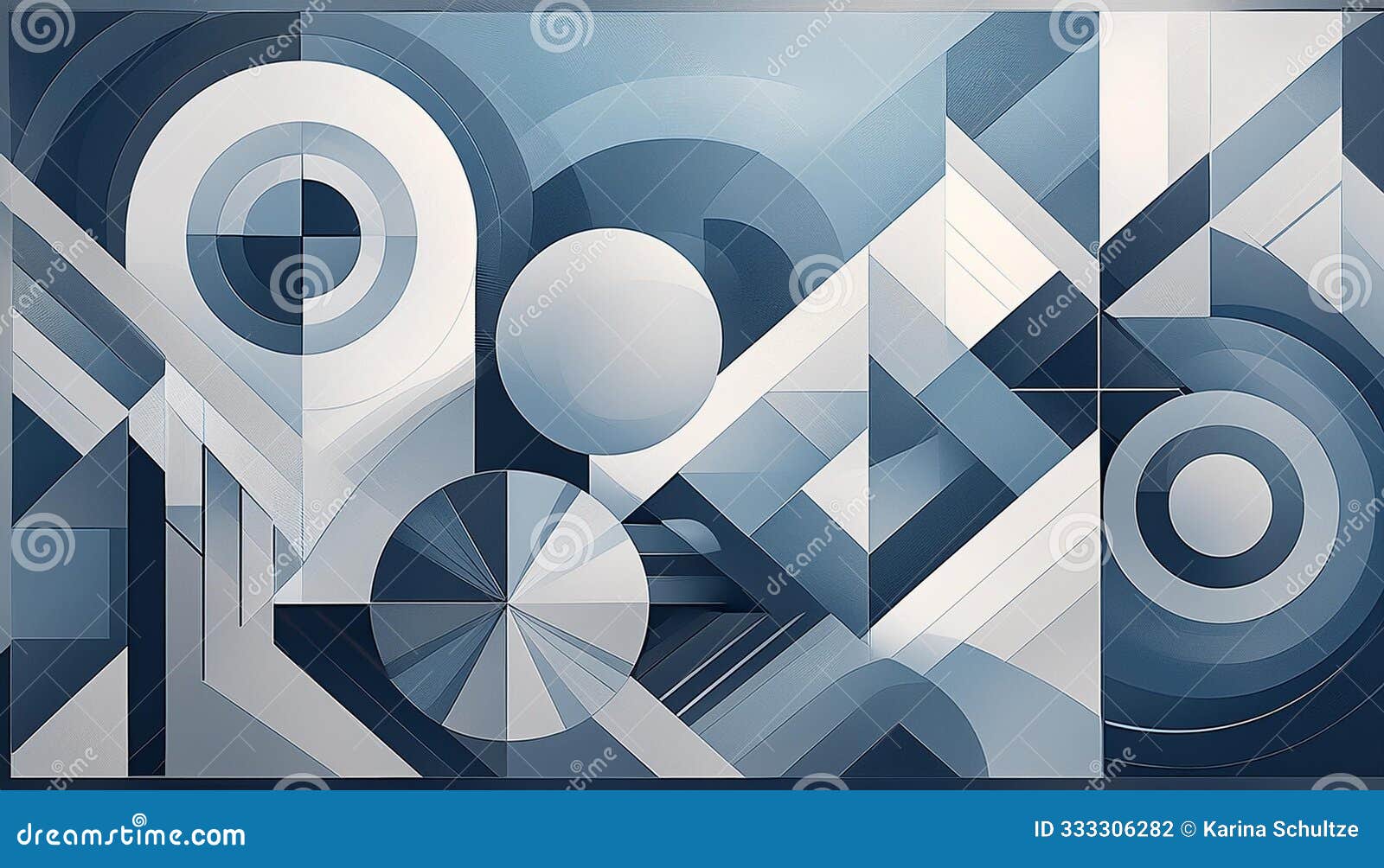 Create an Abstract Piece of Art Based on Clean, Geometric Shapes. Use ...